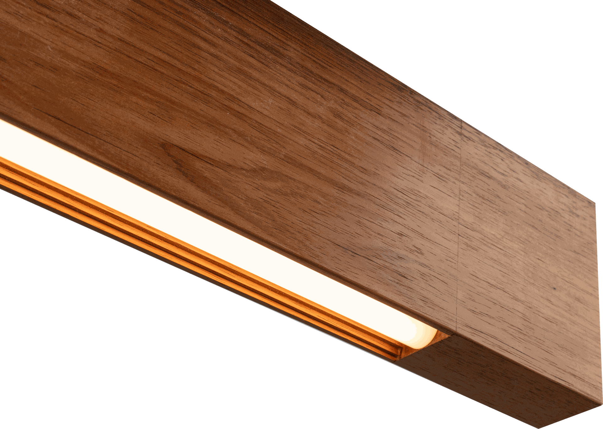 'Planck' Timber Linear LED Pendant