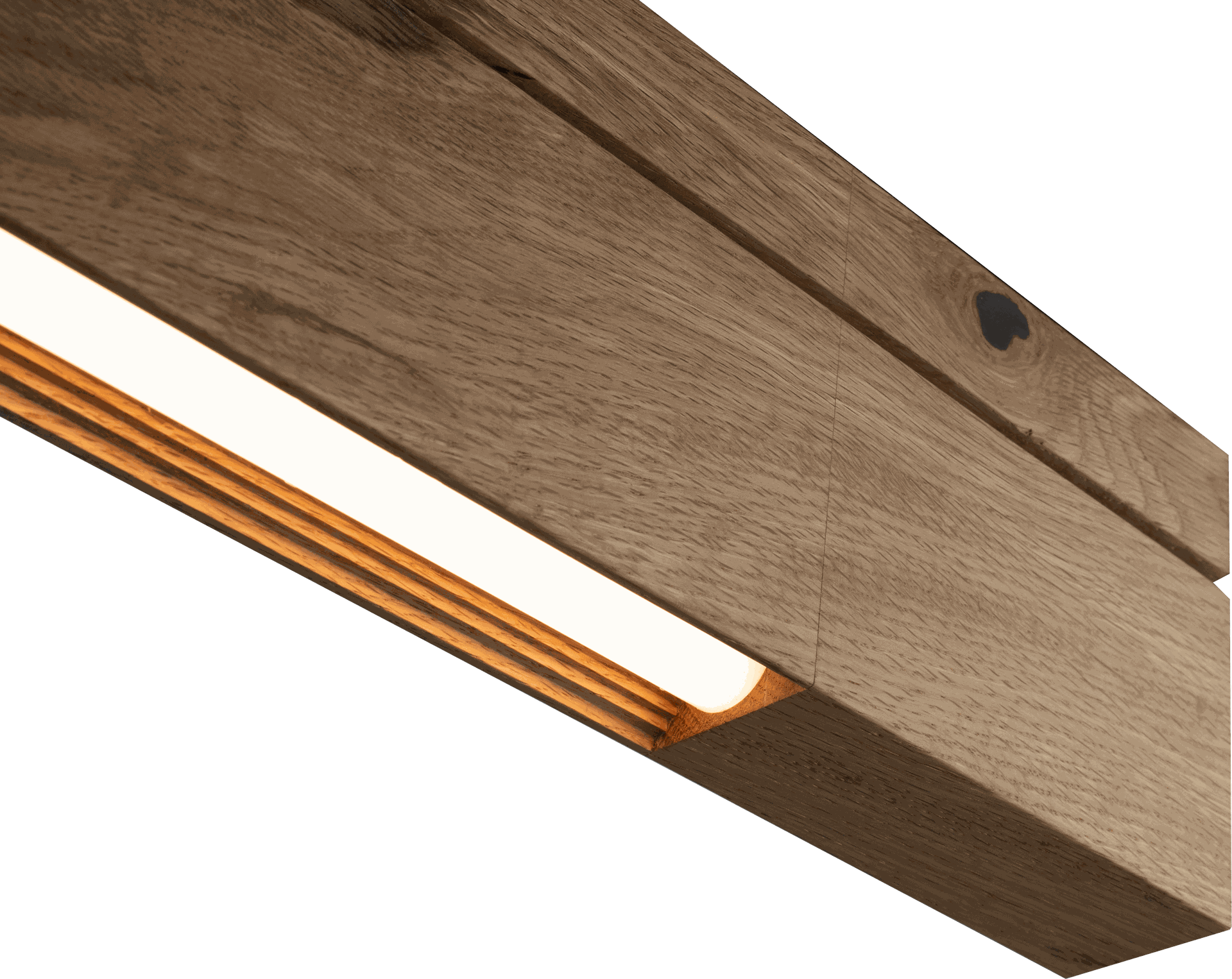 'Planck' Timber Linear LED Pendant